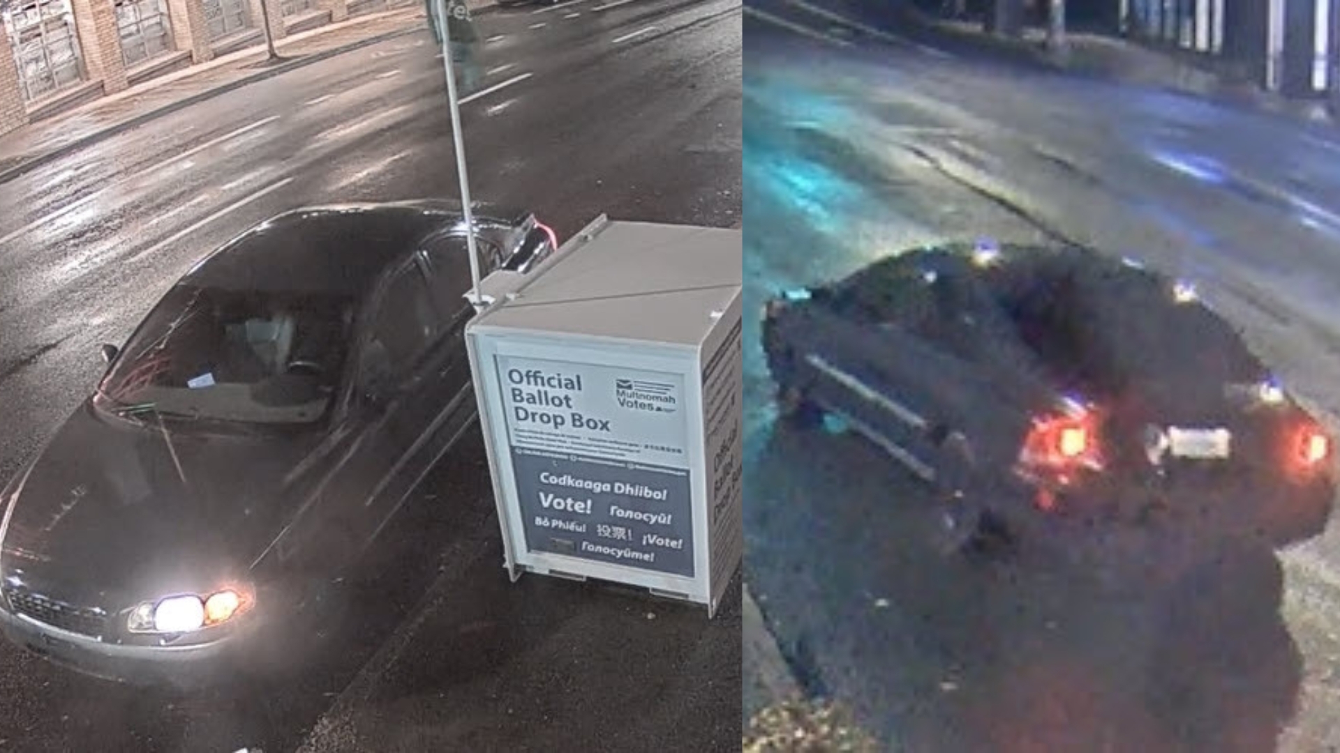 New video shows explosion, fire at ballot box in Washington | kgw.com