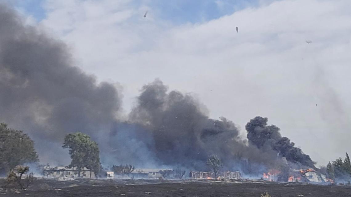 Large brush fire burns in Boardman | kgw.com