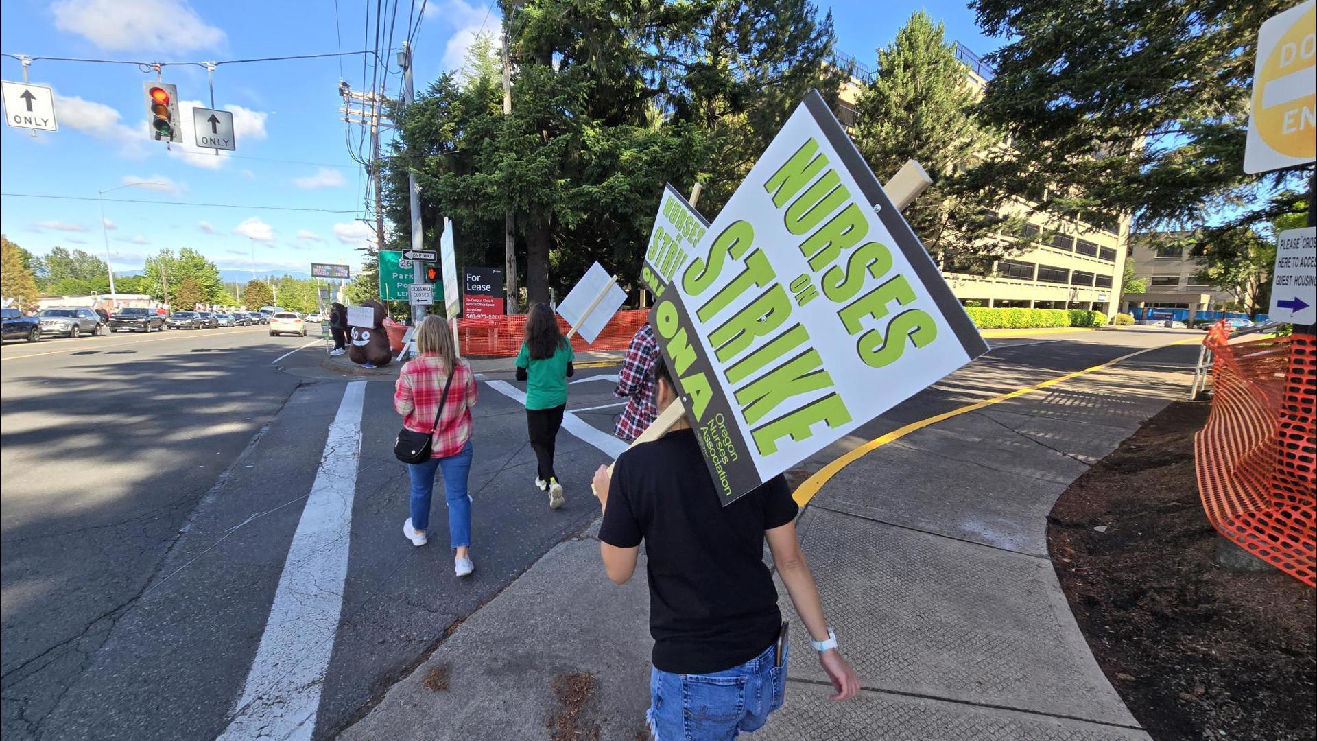 Oregon Nurses Association hit picket lines | kgw.com