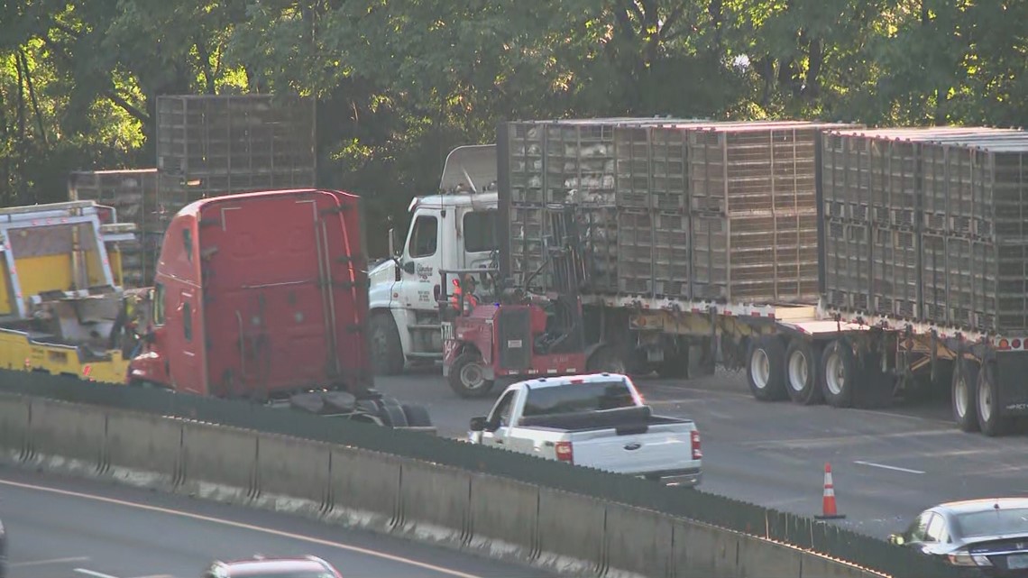 I-5 northbound reopens after semi truck crash | kgw.com