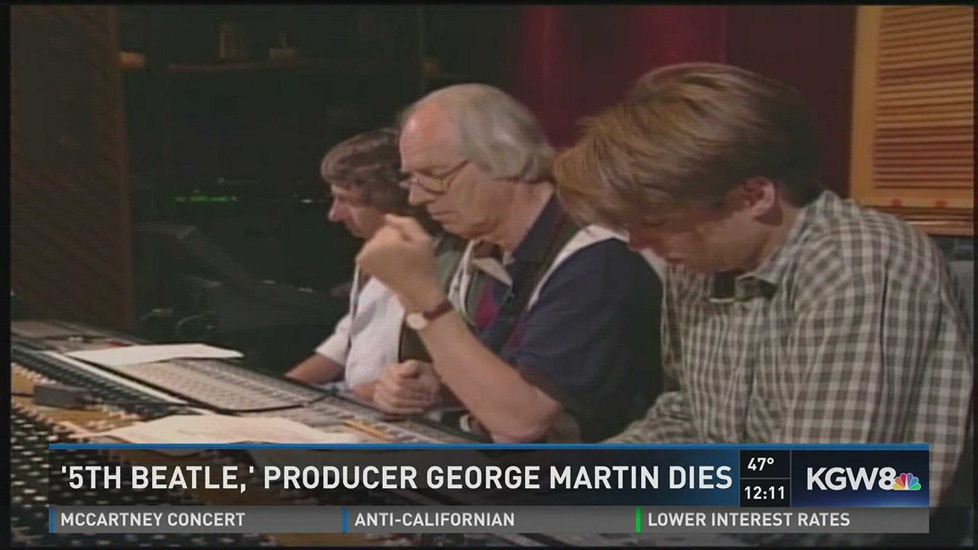 Music producer Sir George Martin, known as 'The Fifth Beatle', dies at ...