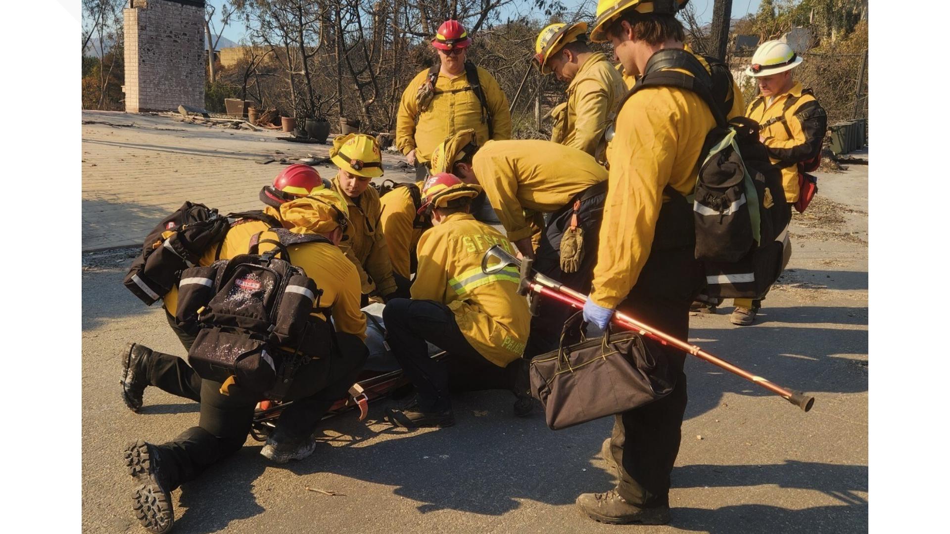 Oregon firefighters rescue stranded older adults amid Palisades Fire ...