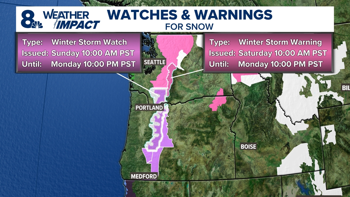 Storm brings rain to Portland, snow to Oregon Cascades | kgw.com
