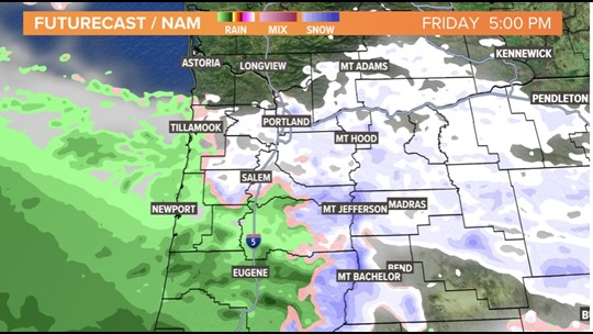 Portland snow forecast: Timeline, what to expect this weekend | kgw.com