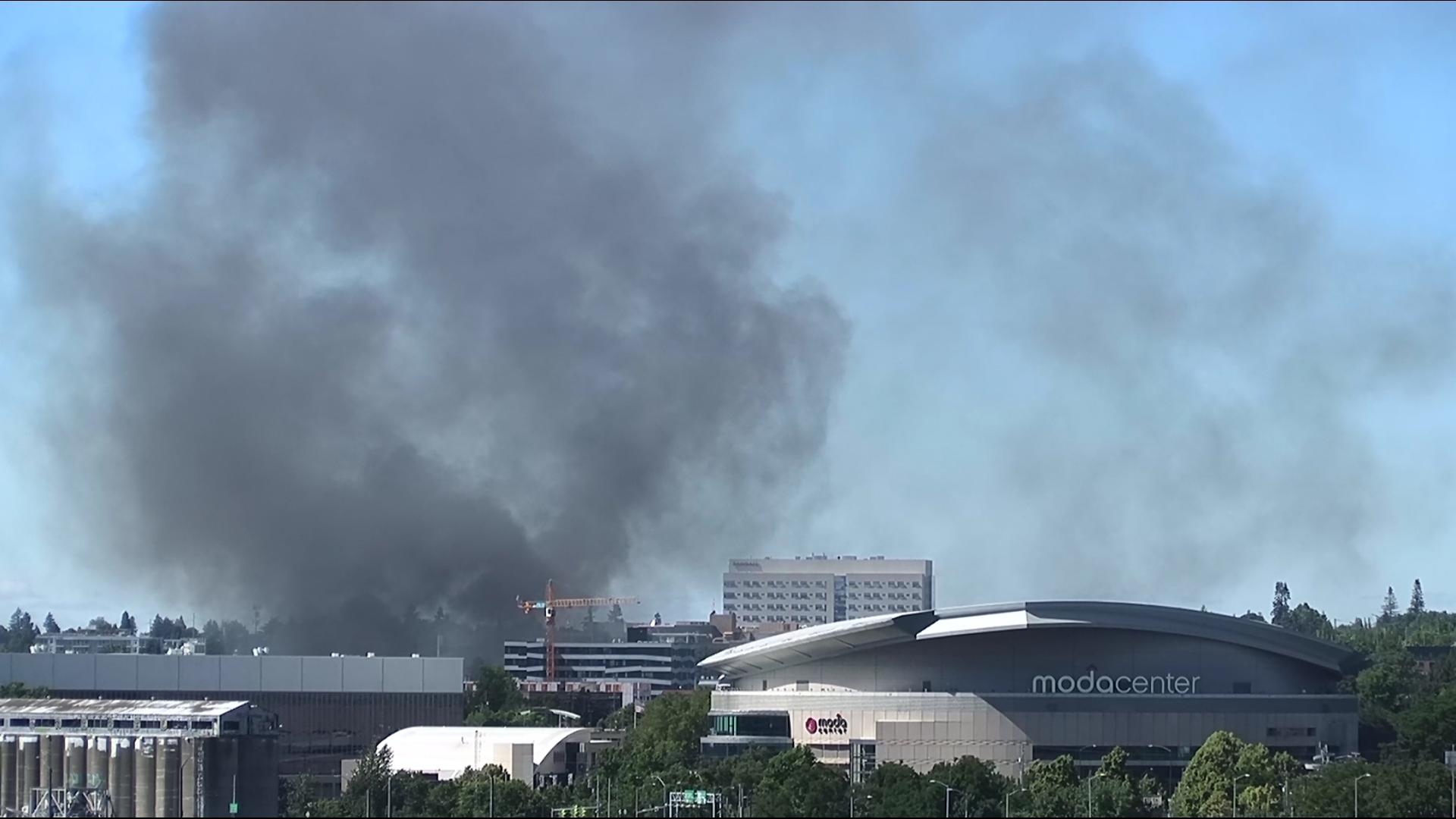 Firefighters still fighting eastside warehouse fire Tuesday | kgw.com