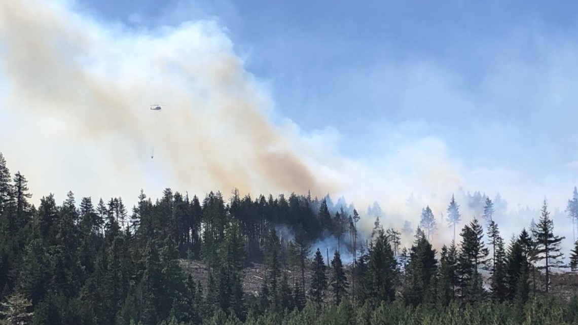250-acre wildfire burning east of Hood River, Oregon | kgw.com