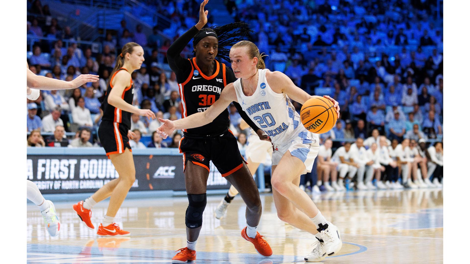 Donarski's big 3rd quarter helps North Carolina beat Oregon State | kgw.com