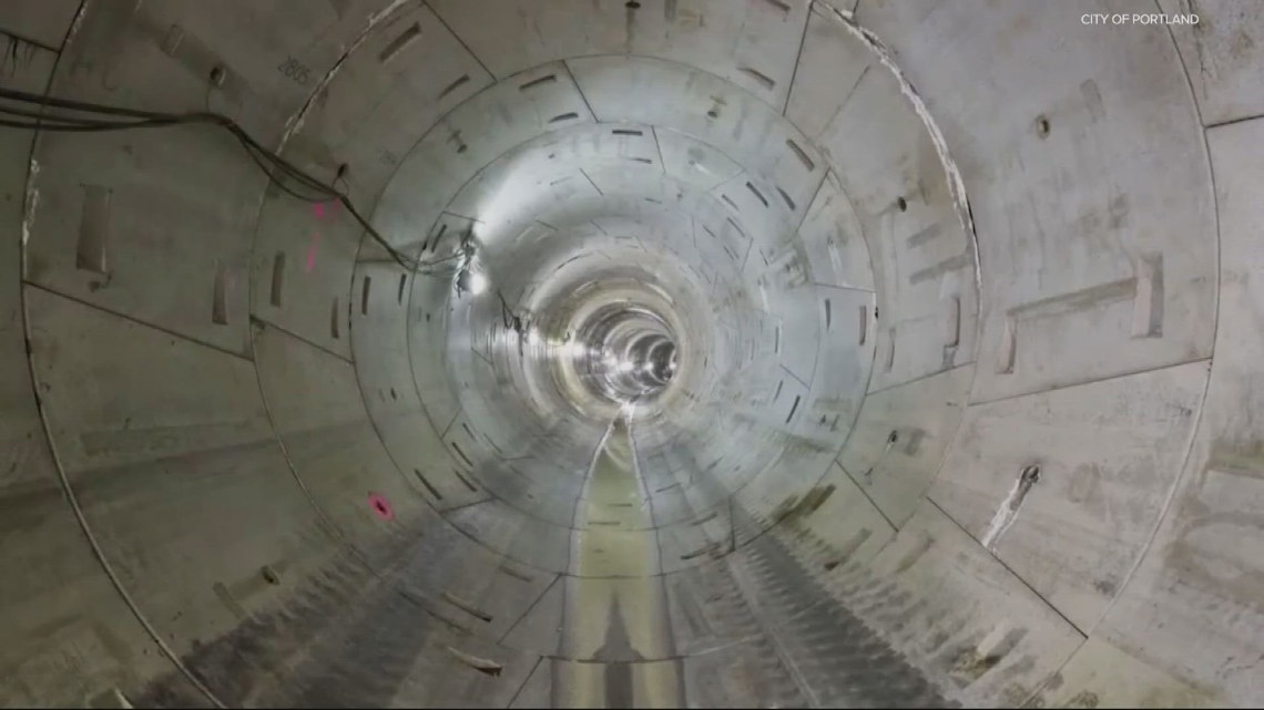 Portland's Big Pipe hit 100% capacity, causing sewer overflow to the ...