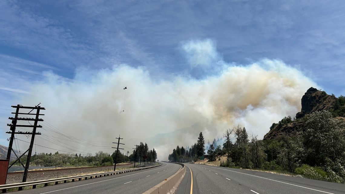 Evacuations issued for parts of The Dalles due to Rowena Wildfire | kgw.com