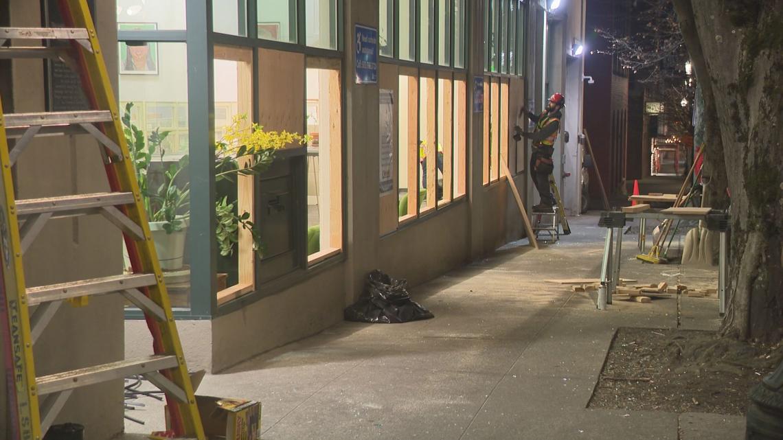 Doors, windows shattered by rocks at county elections building in ...