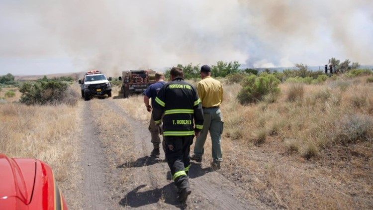 Fire in Umatilla County burns 16,816 acres, 100% contained | kgw.com