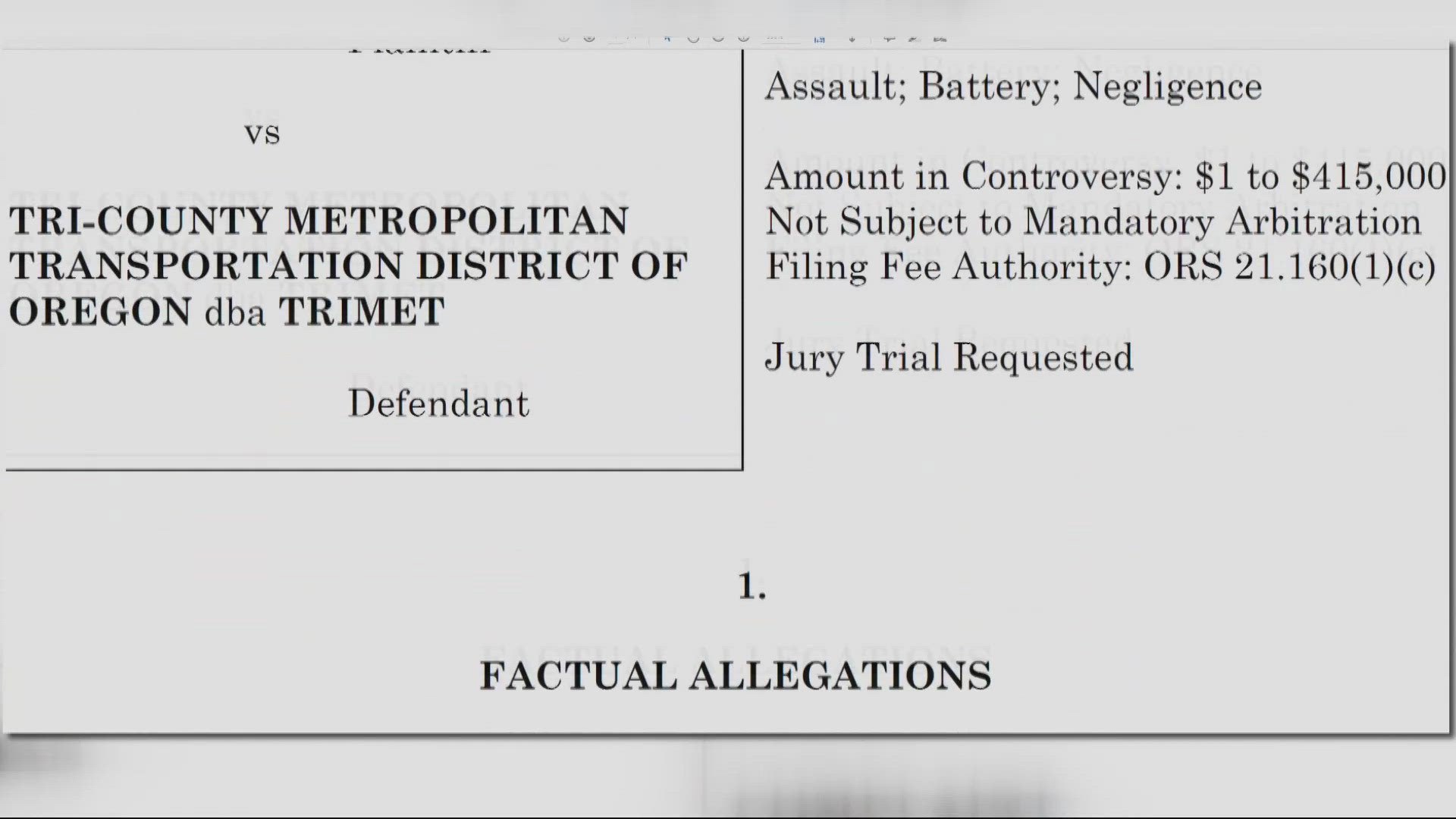 Man sues TriMet after alleged assault by security guards on MAX train ...
