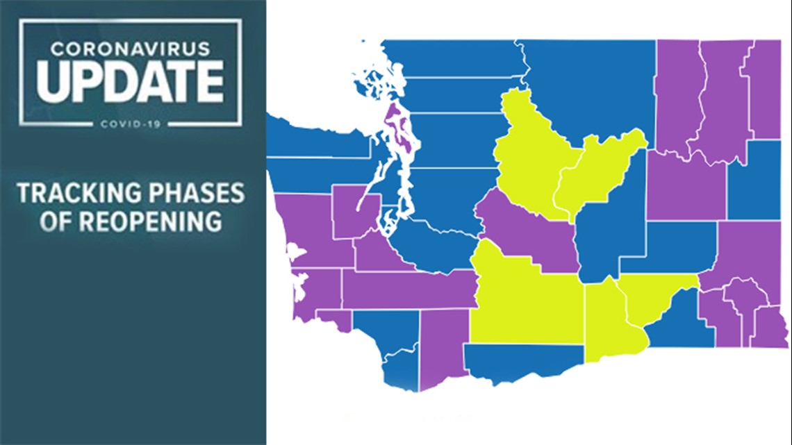 Reopening Washington: Look up the phase of your county | kgw.com