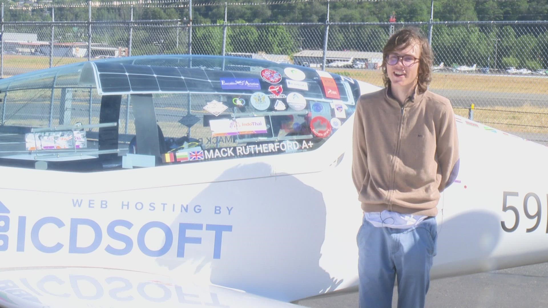 Teen attempting world record flying solo makes stop in Seattle area ...