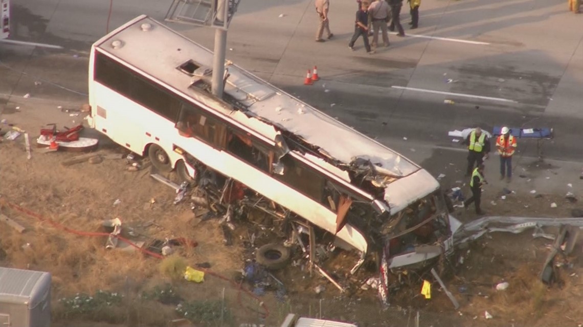 4 dead after bus headed to Pasco crashes in California | kgw.com