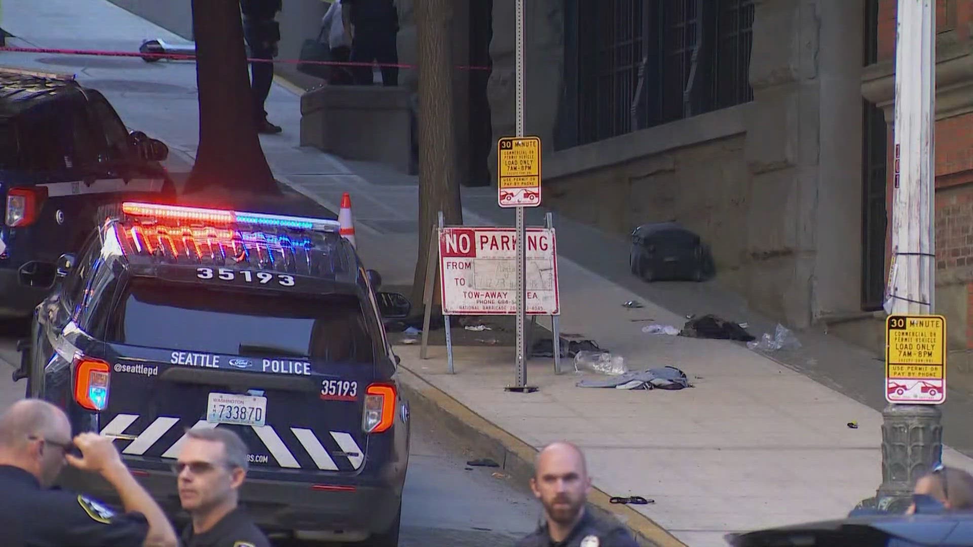 Police shoot stabbing suspect in downtown Seattle | kgw.com