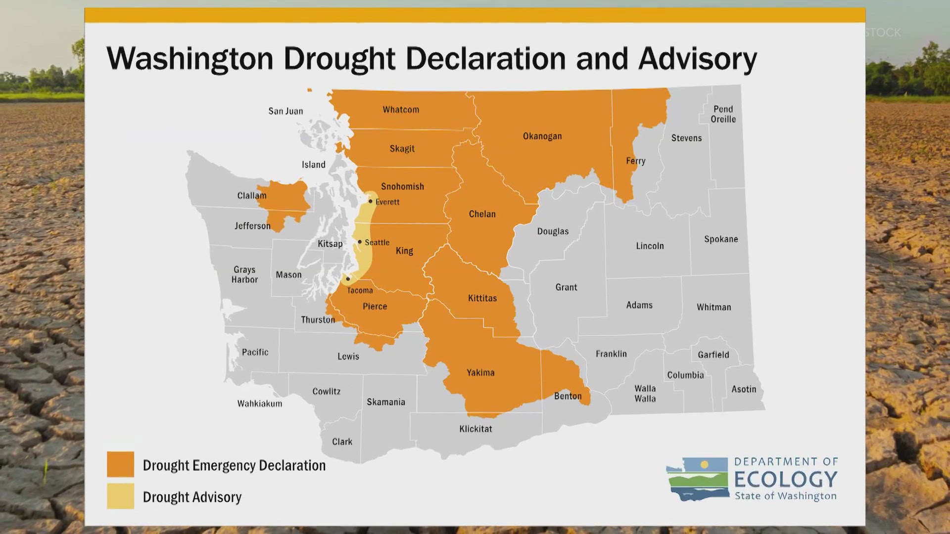 Washington state expands drought emergency declaration | kgw.com