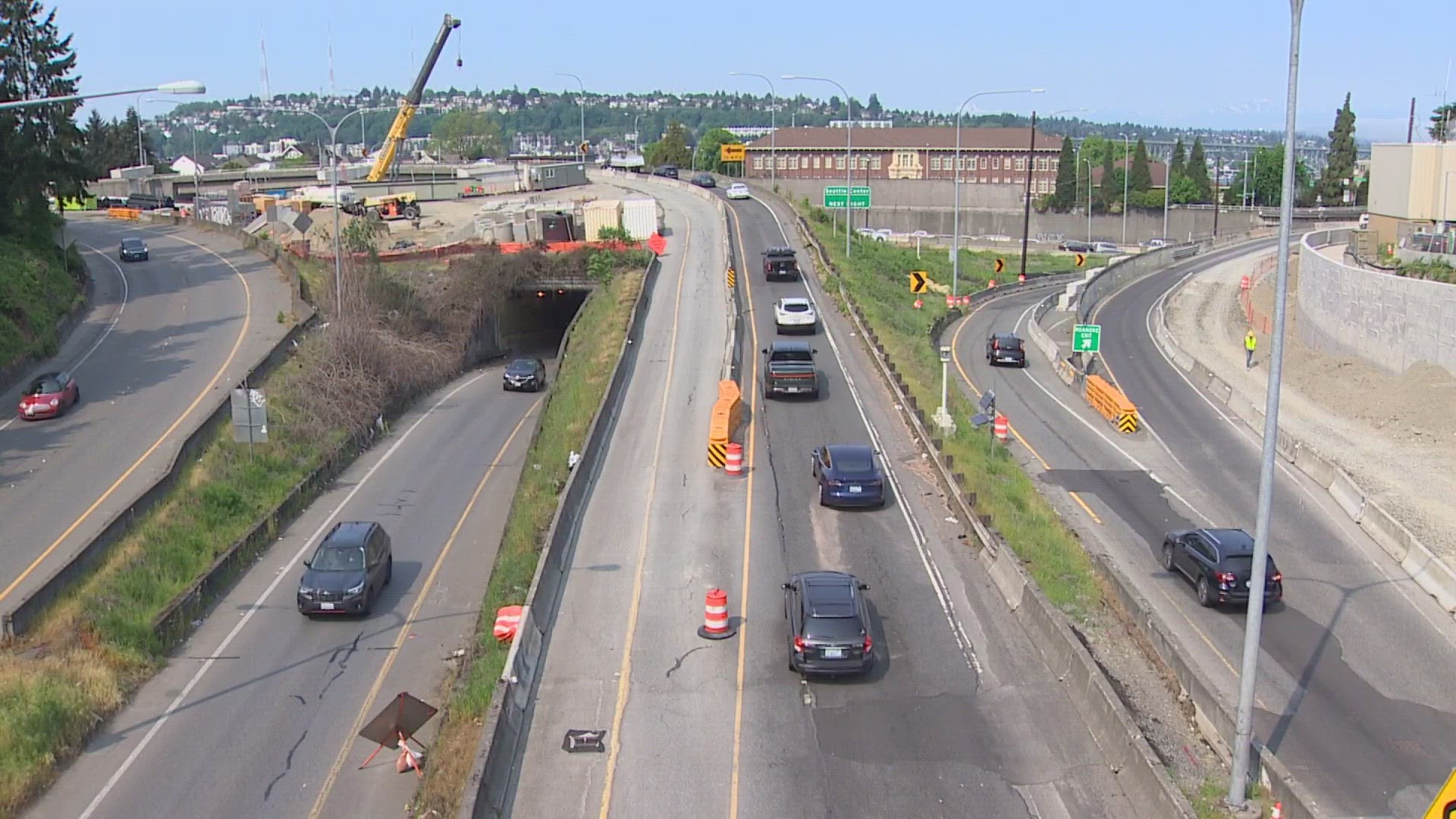 NB I-5 lanes to close overnight Friday in Seattle | kgw.com