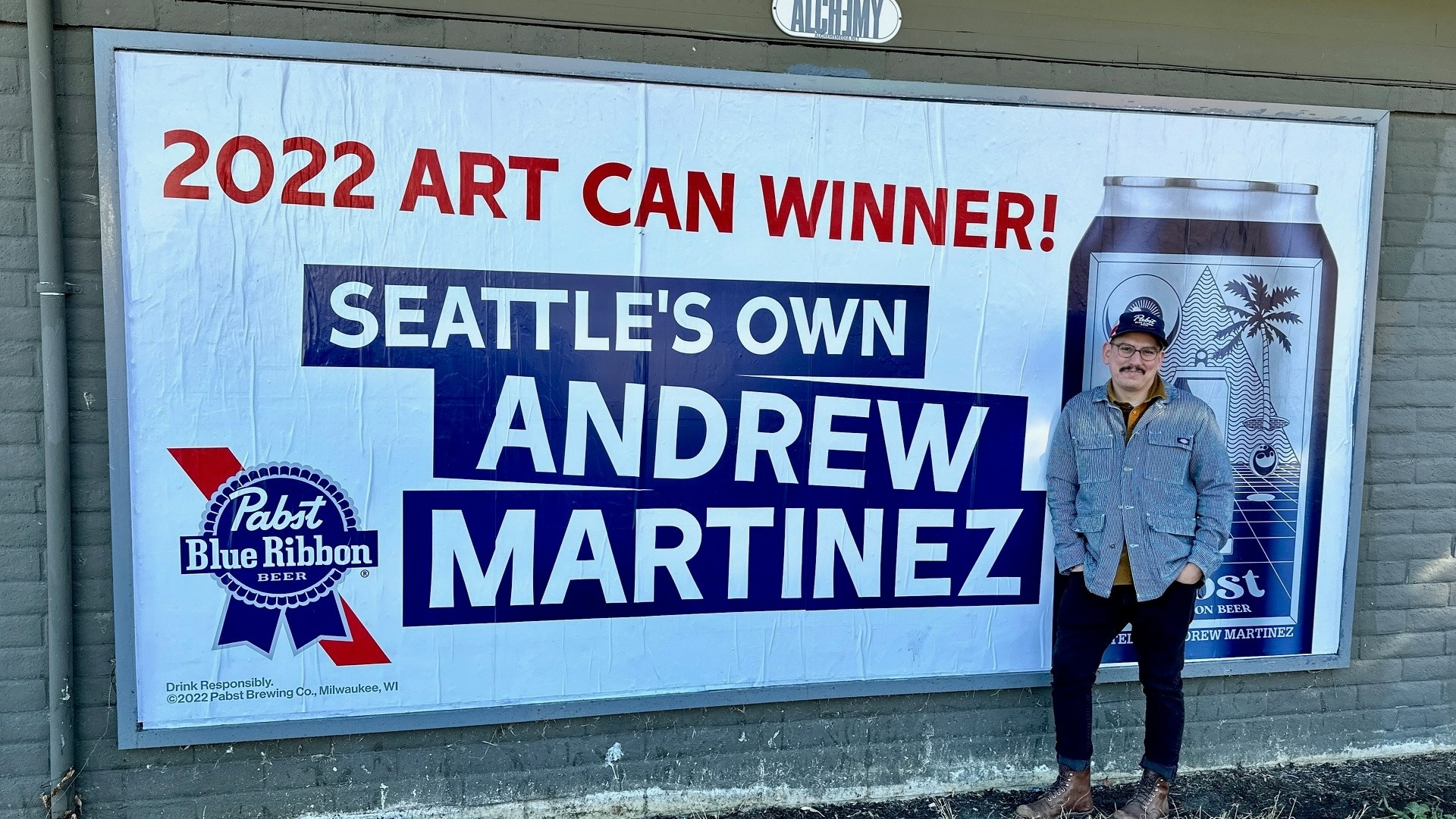 Seattle artist wins Pabst Blue Ribbon label competition | kgw.com