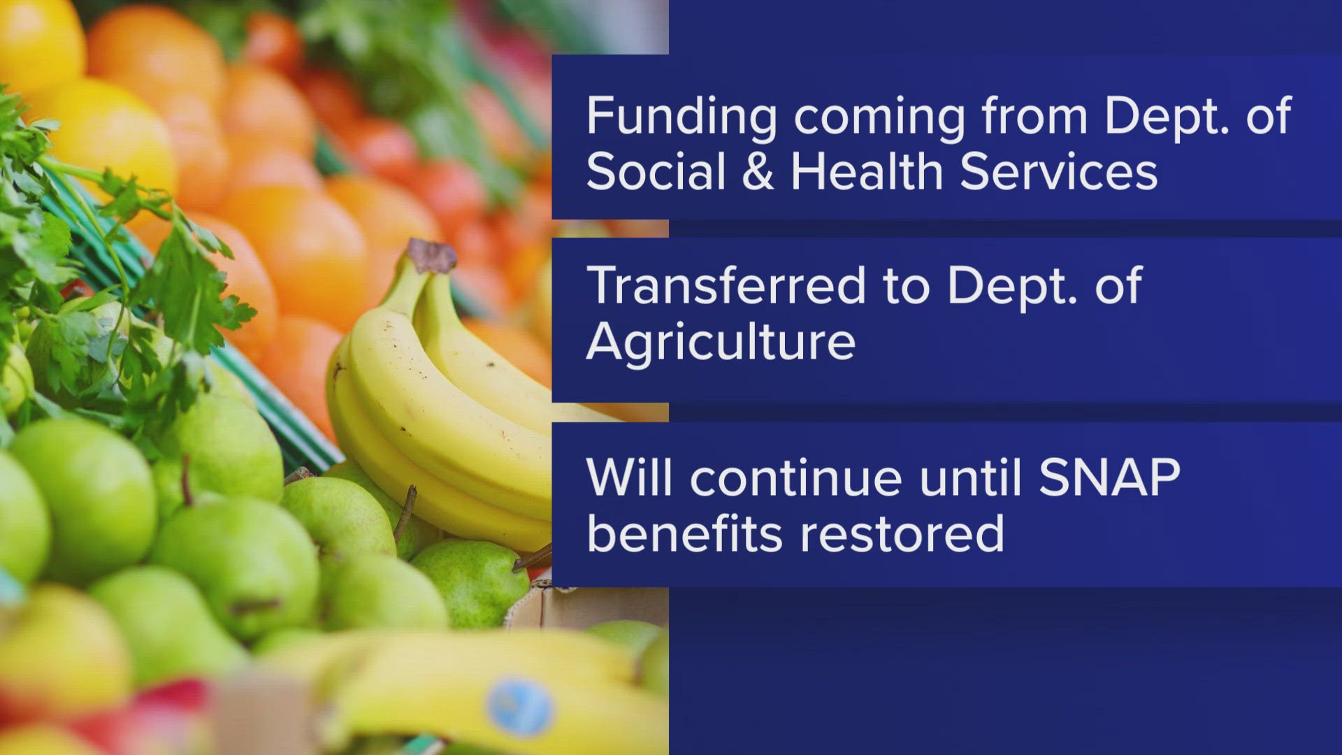 WA governor to move $2.2M per week for food bank support amid SNAP ...