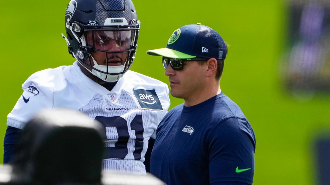 New Seattle coach Mike Macdonald takes it all in during first day of ...