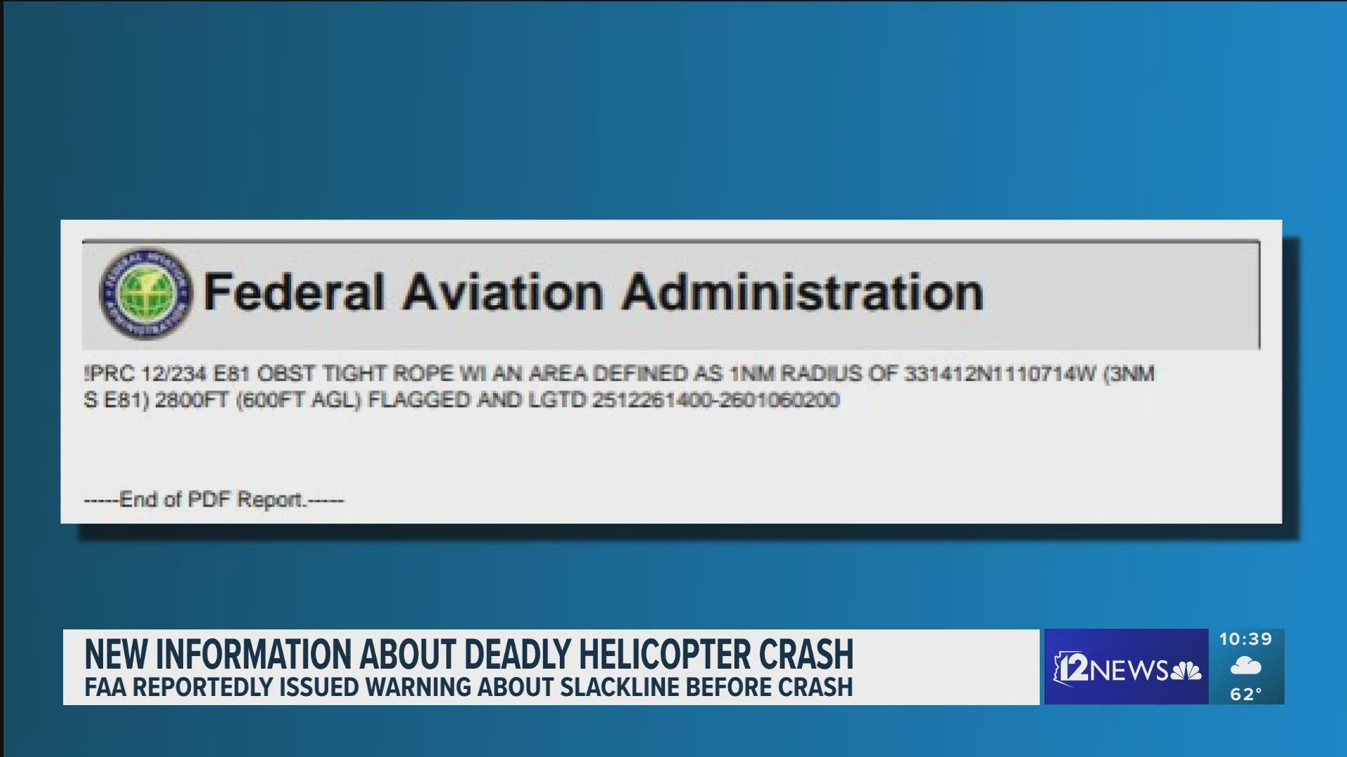 FAA reportedly issued tightrope warning ahead of deadly helicopter ...