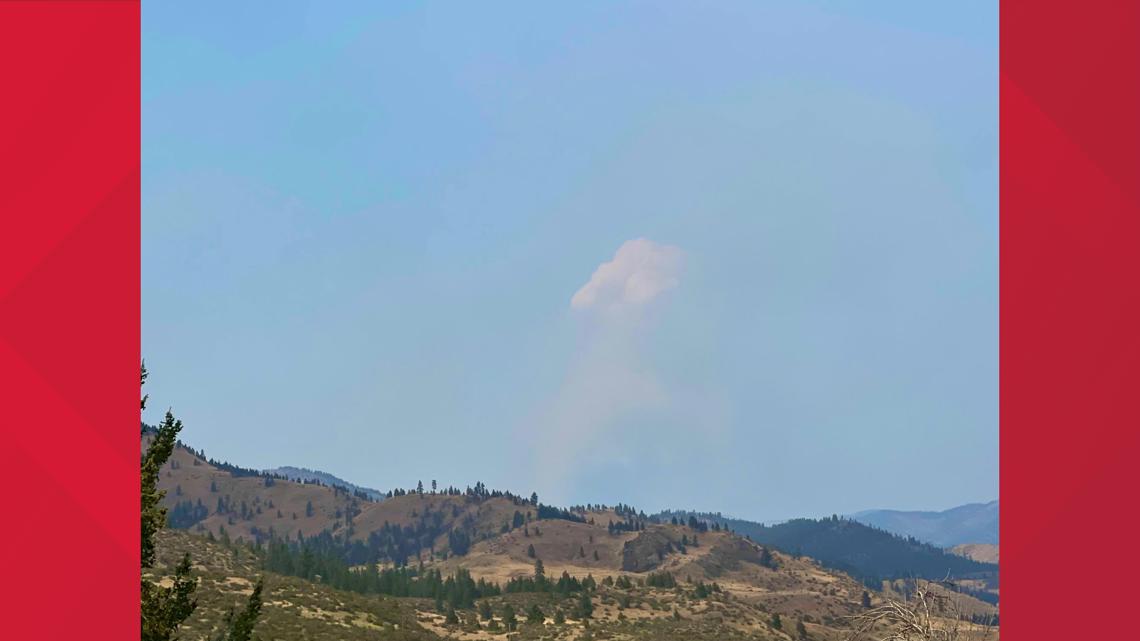 Evacuations in place for wildfire burning north of Keller | kgw.com