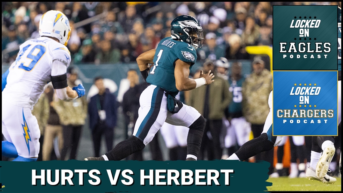 HURTS VS HERBERT: Can Jalen Hurts outduel an injured Justin Herbert in ...