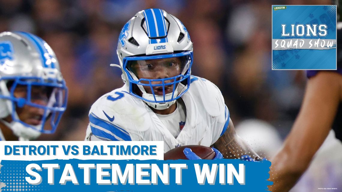 LIONS SQUAD SHOW: STATEMENT MADE! Detroit Lions BEAT Baltimore Ravens ...