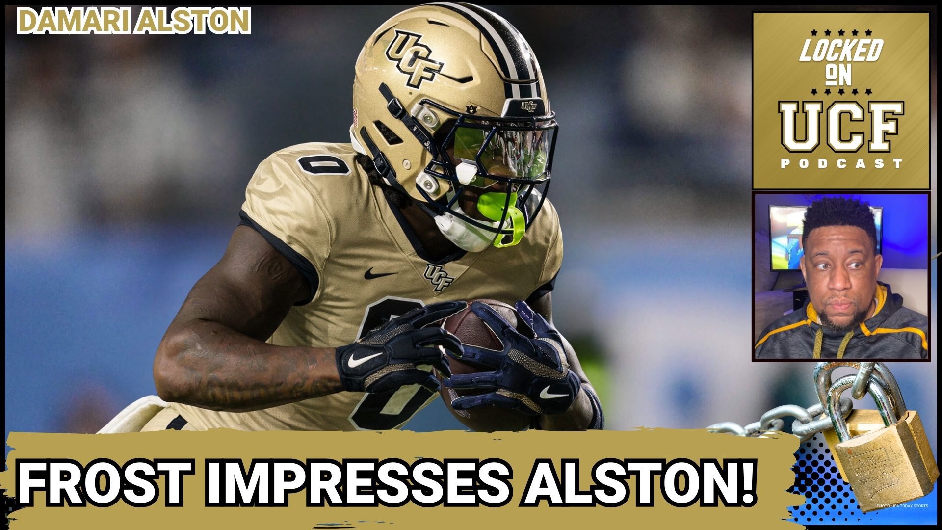 SCOTT FROST IMPRESSES DAMARI ALSTON ON HIS VISIT! | UCF PODCAST | kgw.com