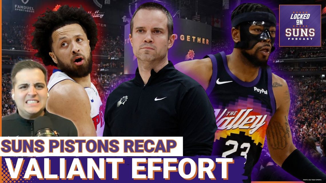 Despite No Devin Booker OR Jalen Green The Suns FALL To The Pistions As ...