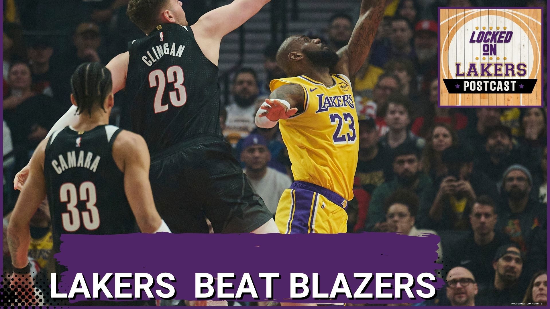 LAKERS POSTCAST LeBron 40 points leads Lakers past Blazers 110-102 ...
