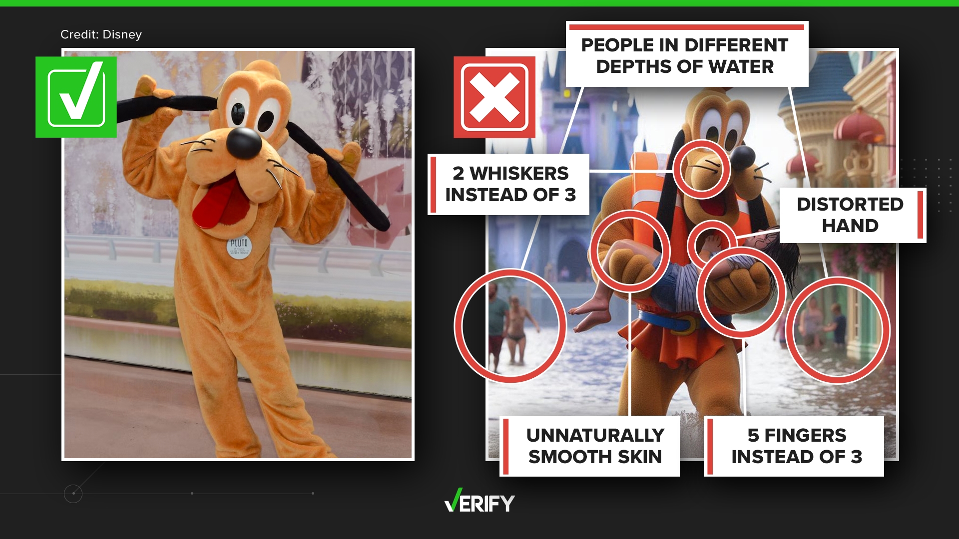 Milton images of Disney’s Magic Kingdom, Pluto rescue are AI | kgw.com