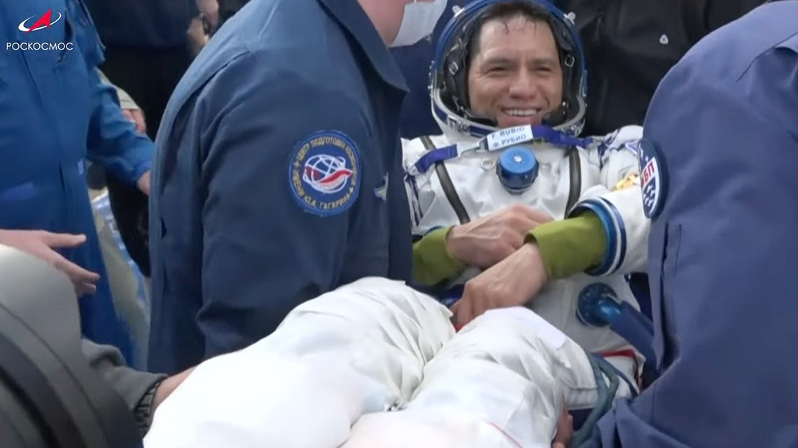 Record-setting NASA astronaut Frank Rubio returns to Earth | kgw.com Record-setting NASA astronaut Frank Rubio returns to Earth | kgw.com