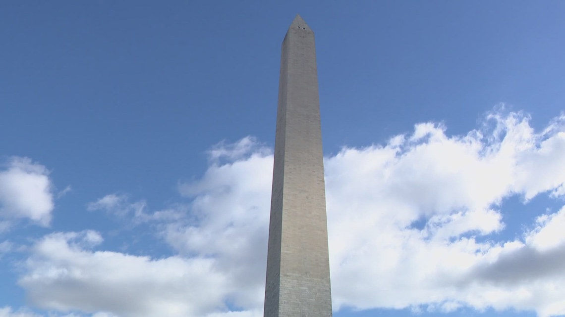 Washington Monument lit up on New Year's Eve for America's 250th ...