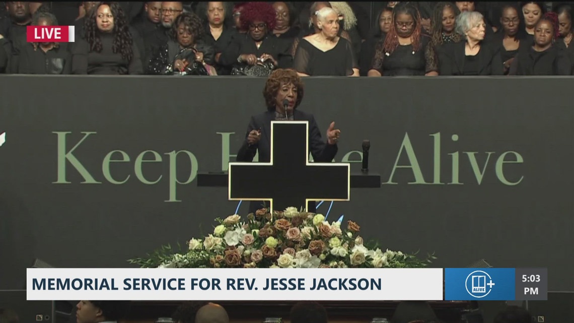 Maxine Waters honors Rev. Jesse Jackson Sr. at House of Hope service in ...